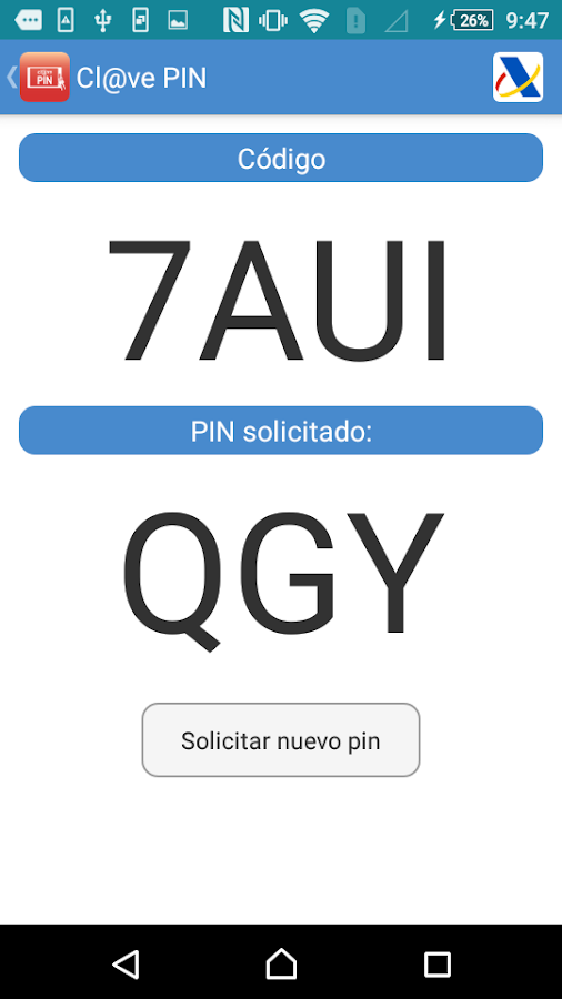Obtener Clave Pin